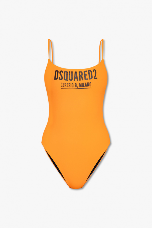 Orange One Piece Swimsuit Dsquared2 Vitkac Gb